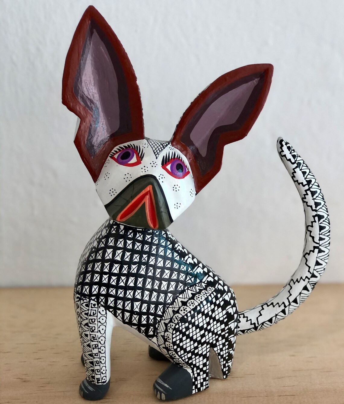 Xoloitzcuintle dog's Alebrije carved in wood and | Etsy