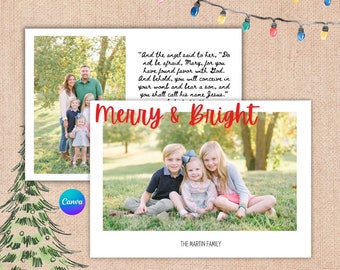 Custom Christmas Card Template | Canva Christmas Card Template | Custom ...