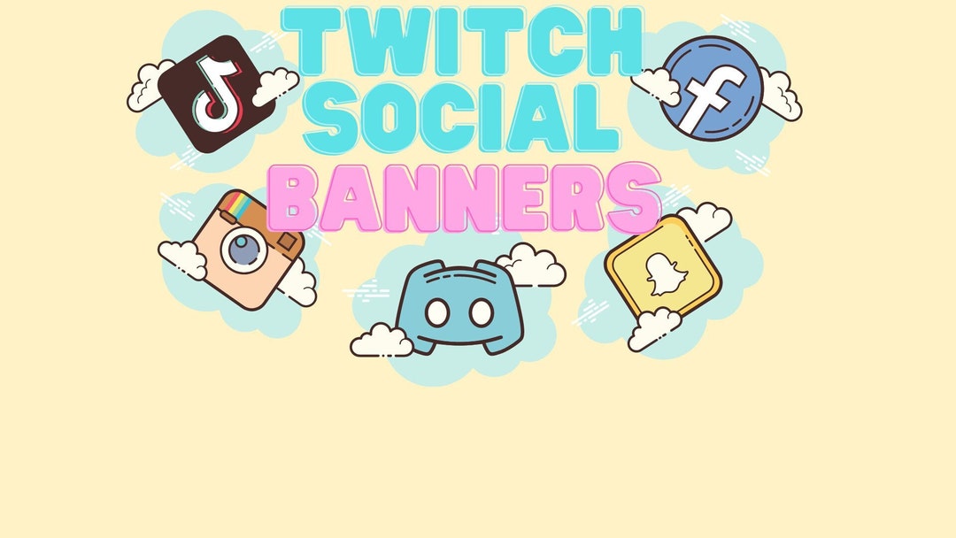 Personalised Twitch Banners Pack - Etsy