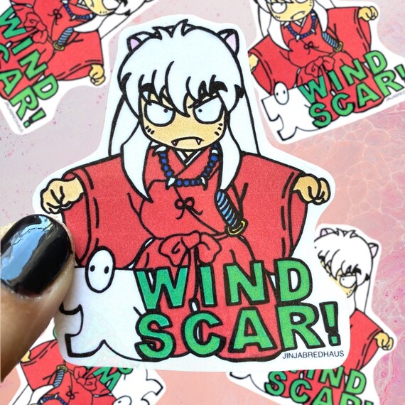 Dog Demon Half Breed Hanyo Shikigami Wind Scar Kazenokizu | Etsy