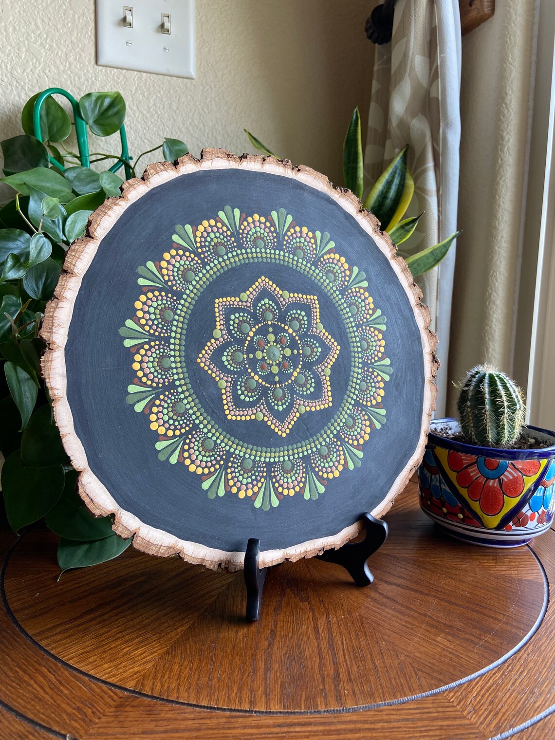 Made to Order Dot Mandala Wood Plaque/wall Art - Etsy