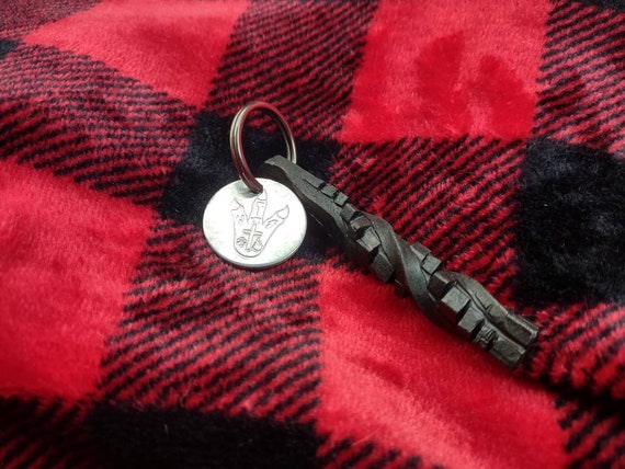 Hand Forged Rubik's Twist Key Chain - Etsy UK