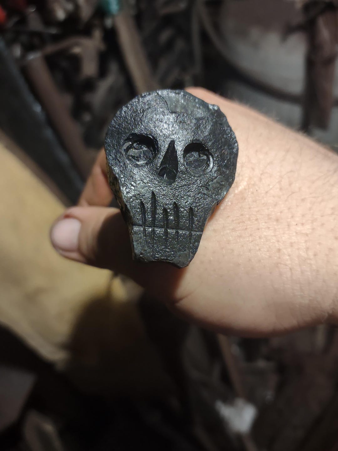Rail Road Spike Skull Knife - Etsy