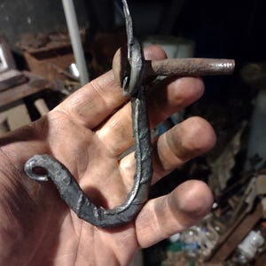 Leaf Hooks- Hand Forged - Etsy