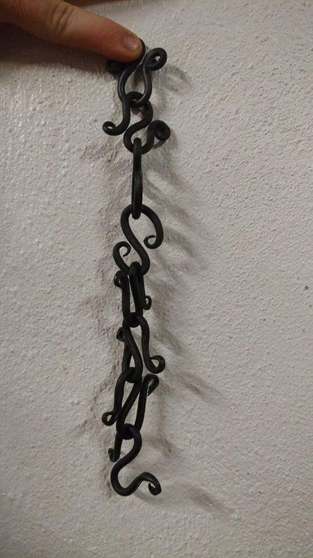 S Hook Chain- Hand Forged - Etsy