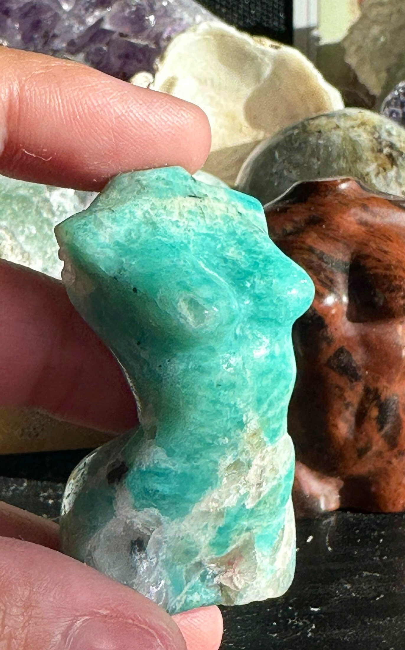 Crystal Goddess Model Carvings, Obsidian Goddess Carving,moss Agate ...