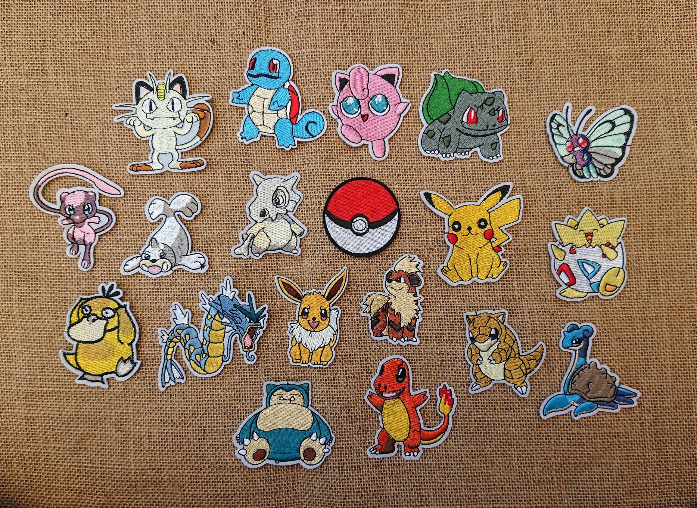 Pokemon Iron on Sew on Patch Poke Ball Pikachu Psyduck Cubone - Etsy ...