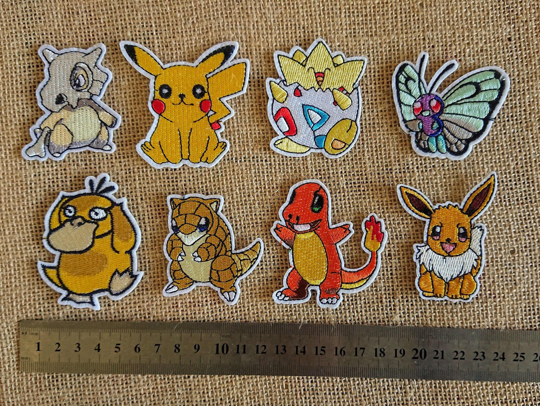 Pokemon Iron on Sew on Patch Poke Ball Pikachu Psyduck Cubone - Etsy ...