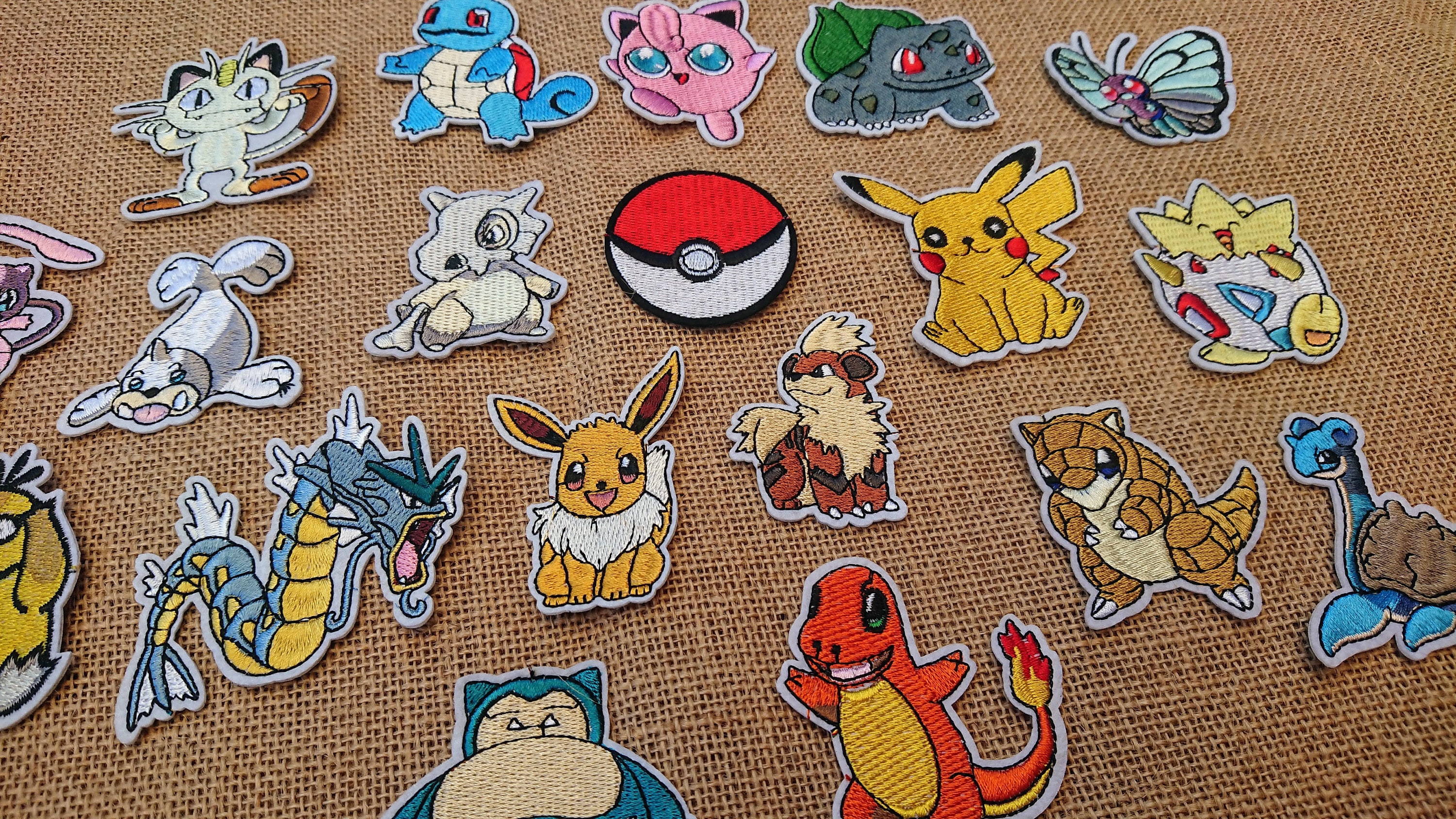 Pokemon Iron on Sew on Patch Poke Ball Pikachu Psyduck Cubone - Etsy ...