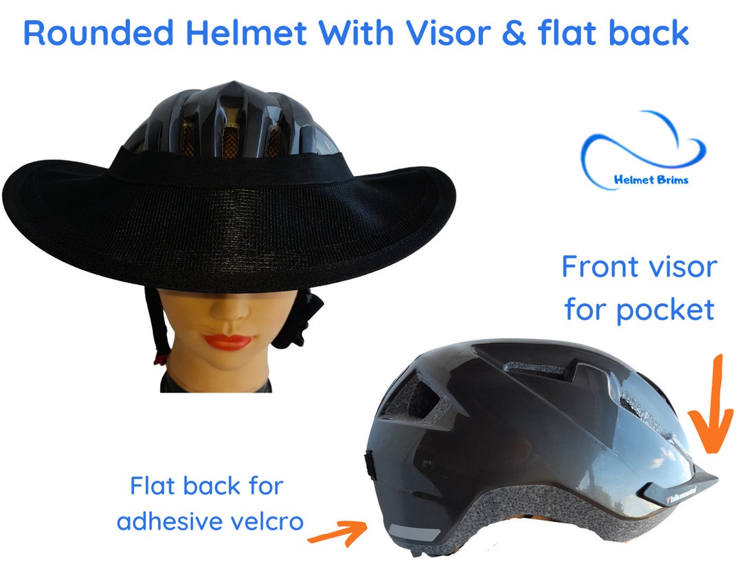 Bicycle Helmet Brim Tite Knitt Shade Mesh Sun Visor Round Shape With ...