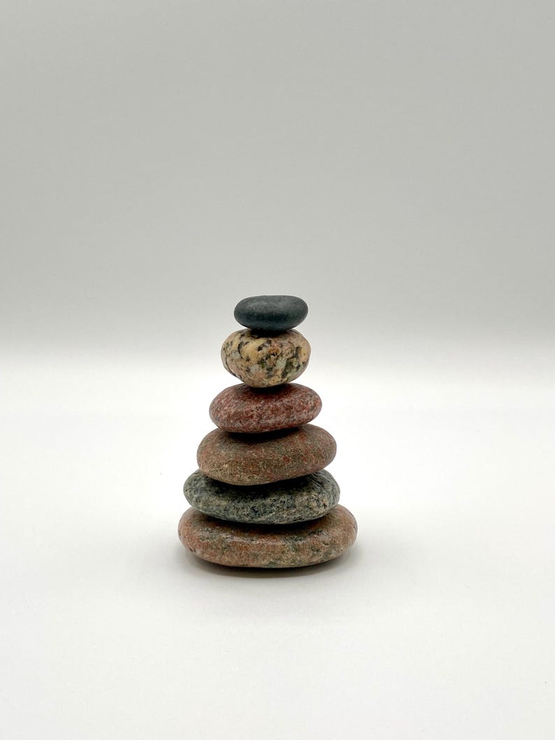 Stone Stack Sack: Re-stackable Desktop Rustic Puzzle - Natural Cairn ...