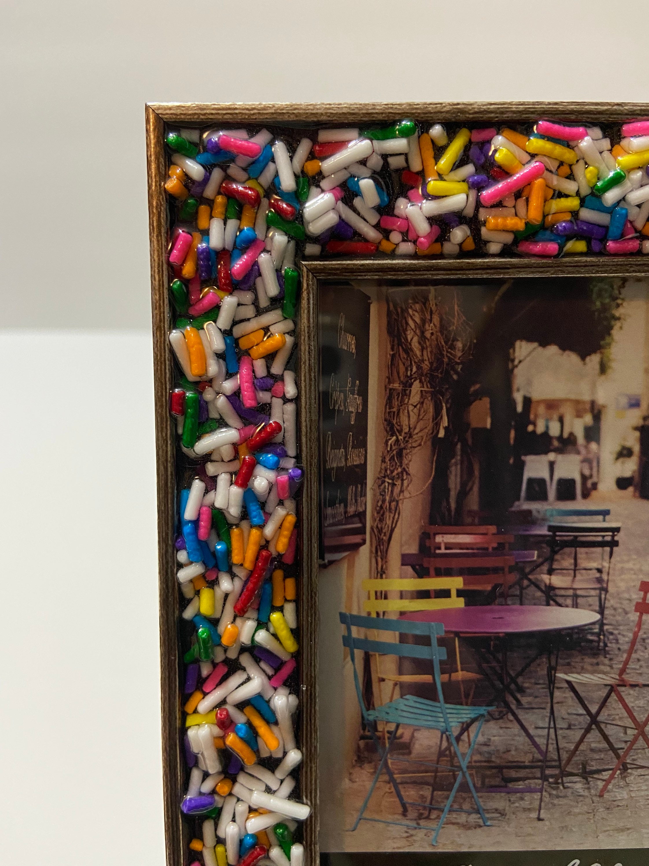 Rainbow Sprinkles Ice Cream Picture Frame Kids Art Frame - Etsy