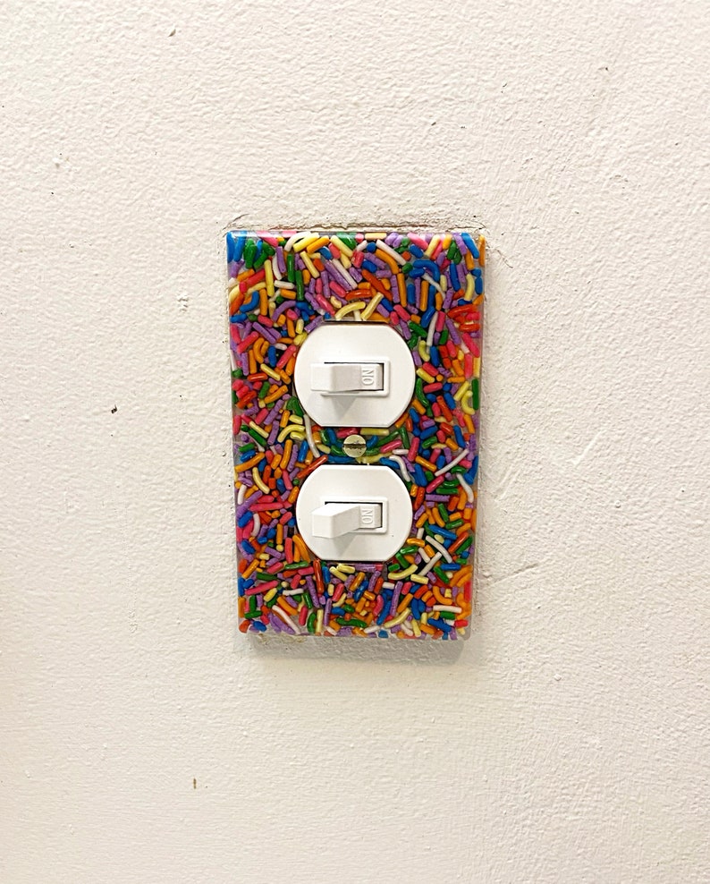 Real Ice Cream Sprinkles Light Switch & Outlet Covers: Fun Candy ...