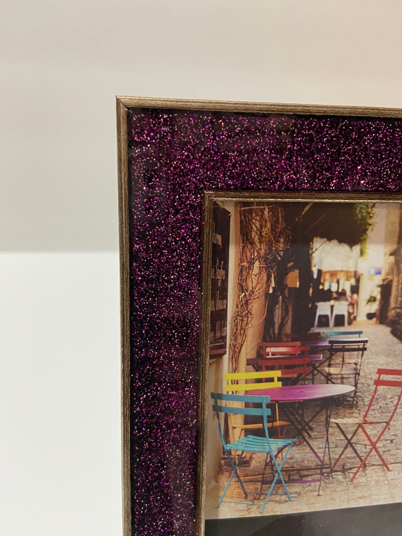 Glitter Picture Frame Colorful Sparkly Photo Frames Glossy Office ...