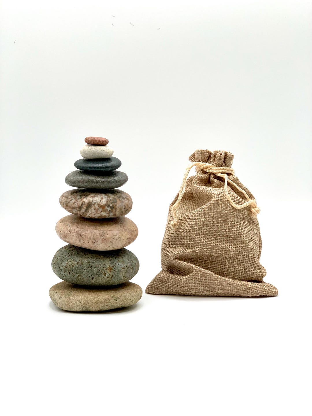 Stone Stack Sack: Desktop Toy - Rock Stacking Kit for Teacher/student ...