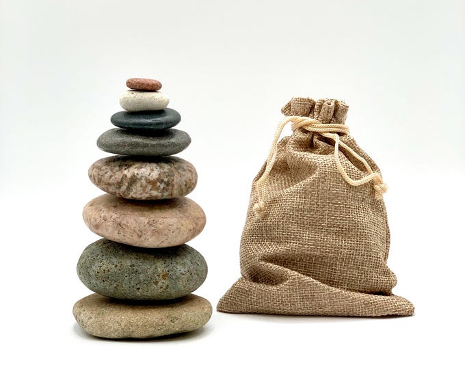 Carefully Curated 7-stone Loose River Rock Stacking Cairn Set – 3-4 ...