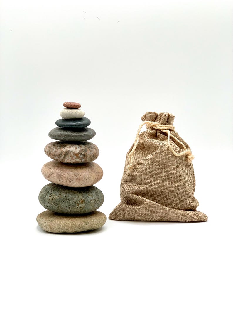 Stone Stack Sack: Re-stackable Desktop Rustic Puzzle - Natural Cairn ...