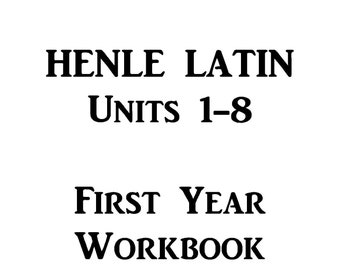 Henle Latin Workbook - Etsy