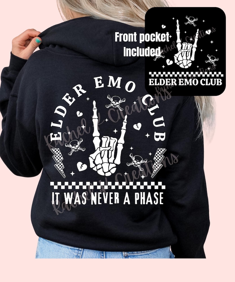 Elder Emo Club It Was Never a Phase Png - Etsy