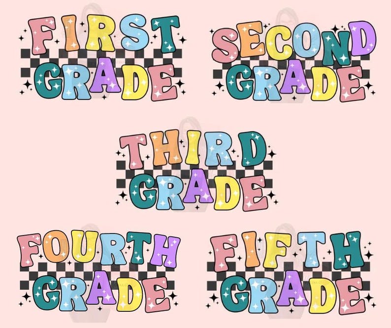 1st Grade, 2nd Grade, 3rd Grade, 4th Grade, 5th Grade, First, Second ...