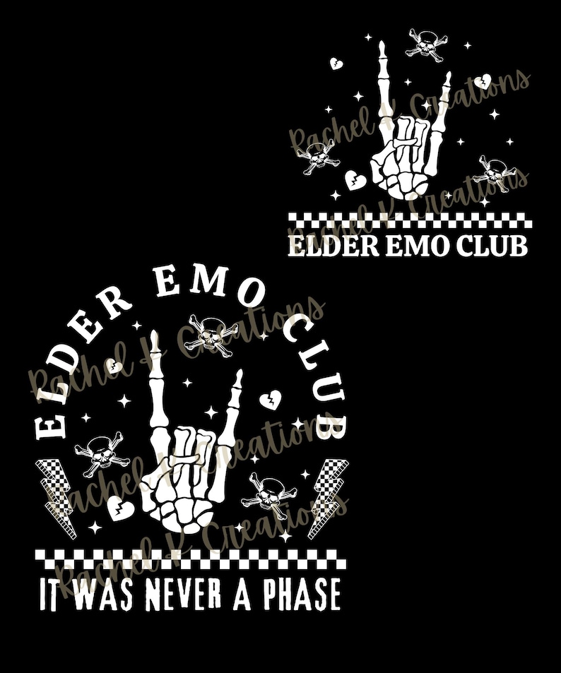 Elder Emo Club It Was Never a Phase Png - Etsy