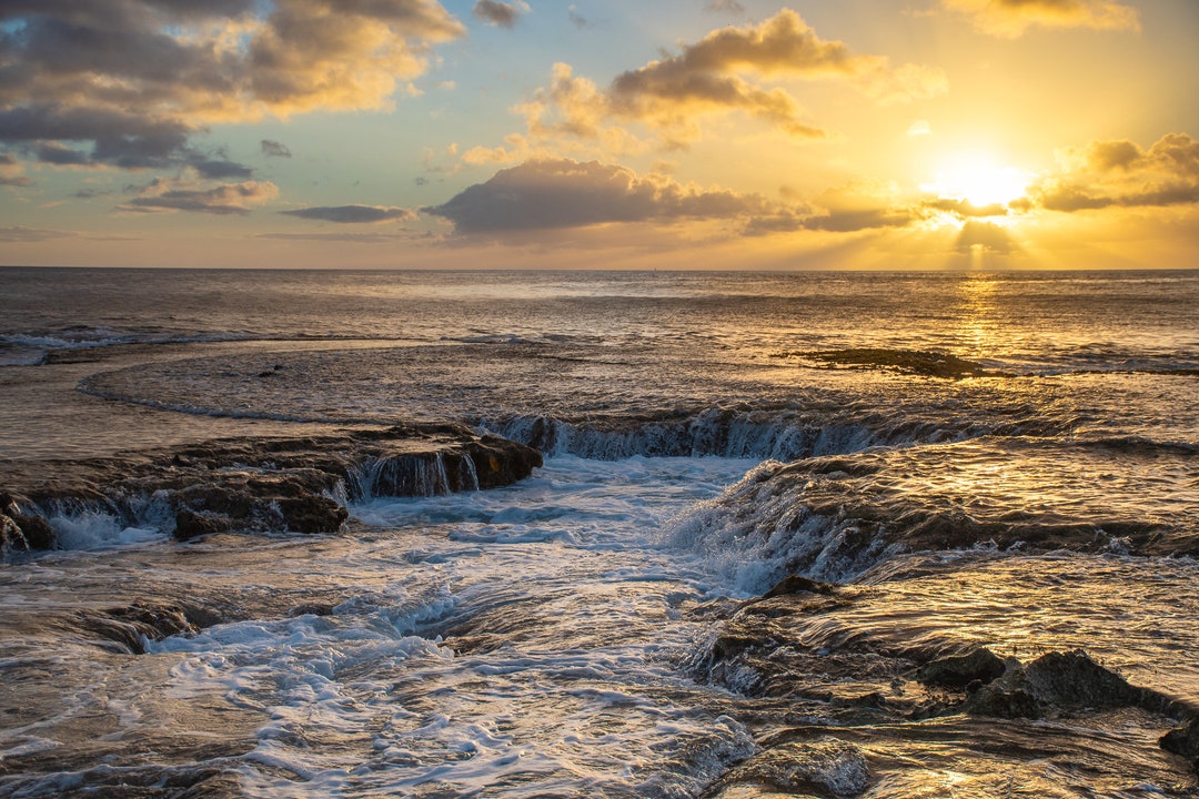 Hawaiian Sunset Over Reef : Photograph - Etsy