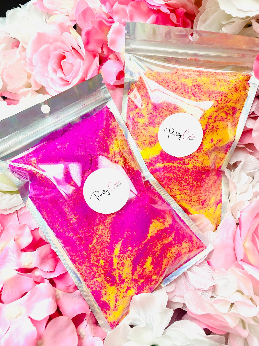 Fizzy Bath Bomb Dust: Fruity Scented Vegan Bath Salts, Handmade in UK ...
