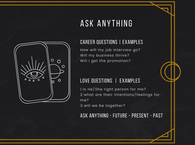 ONE QUESTION Psychic READING 1 Question Psychic Tarot Reading Emergency ...