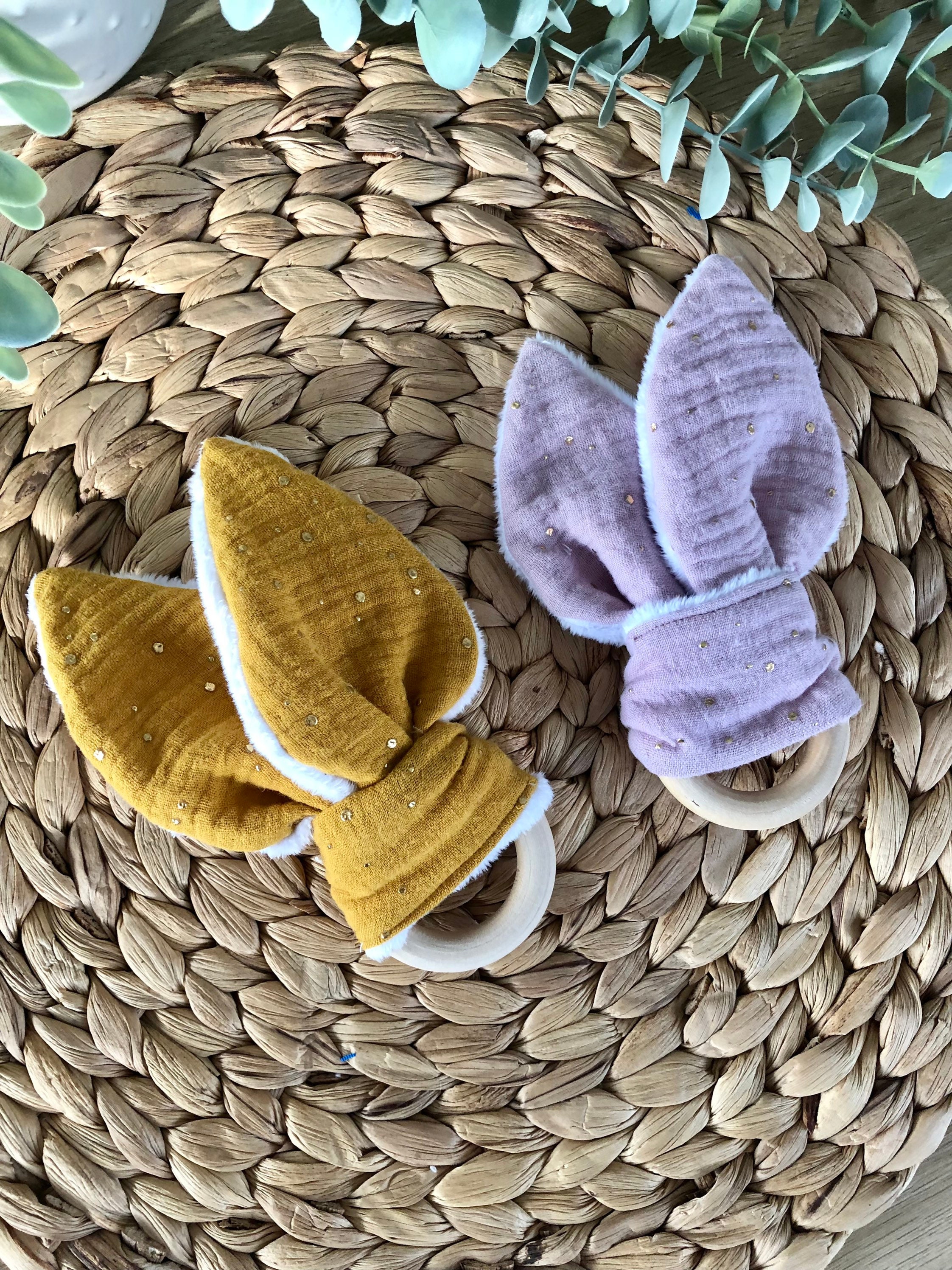 Double Cotton Gauze Teething Ring - Etsy UK