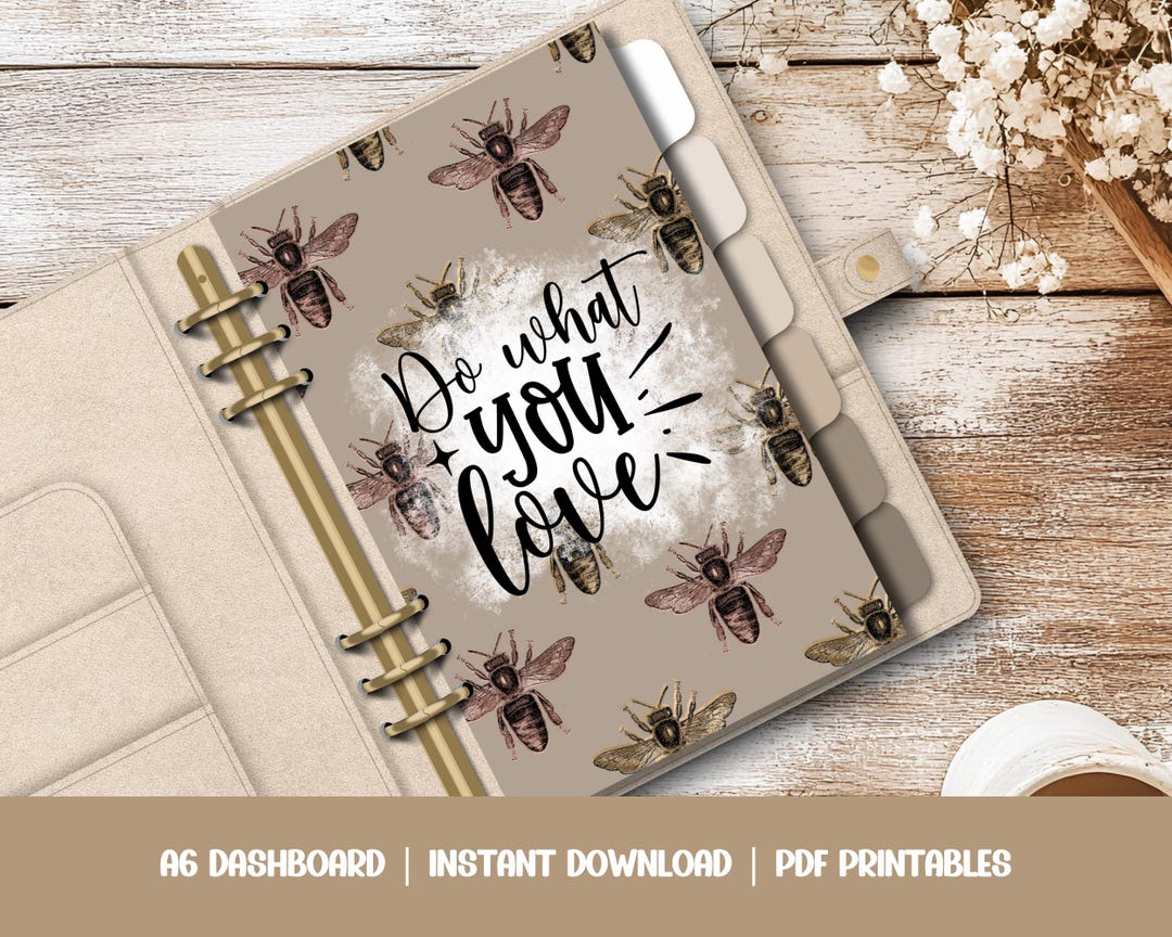 Budget Binder Dashboards - A6 Printable PDF Download - You Do You! Motivational Quote Planner ...