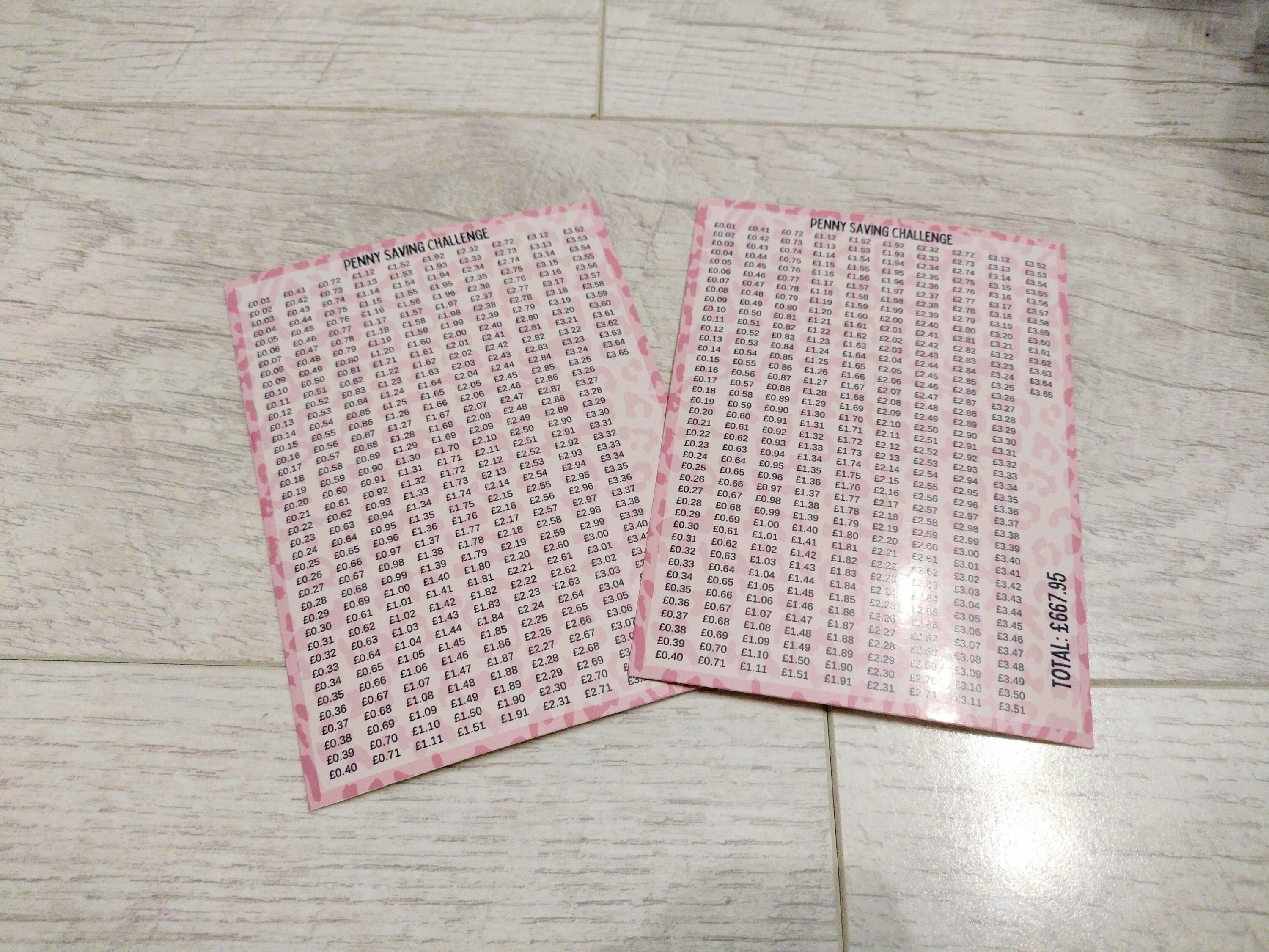 1p Penny Tin Tracker Sticker Money Saving Challenge 2023 - Etsy UK