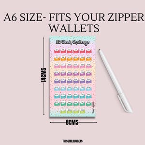 52 Week Saving Challenge - Printable A6 PDF Download Bundle, UK GBP ...