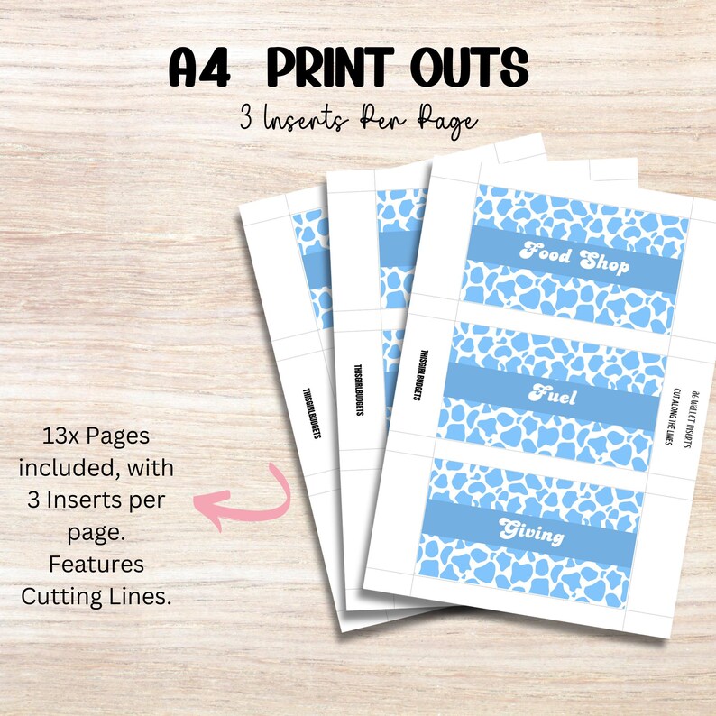 A6 Budget Binder Inserts – 39x Printable Cash Envelope Labels PDF for ...