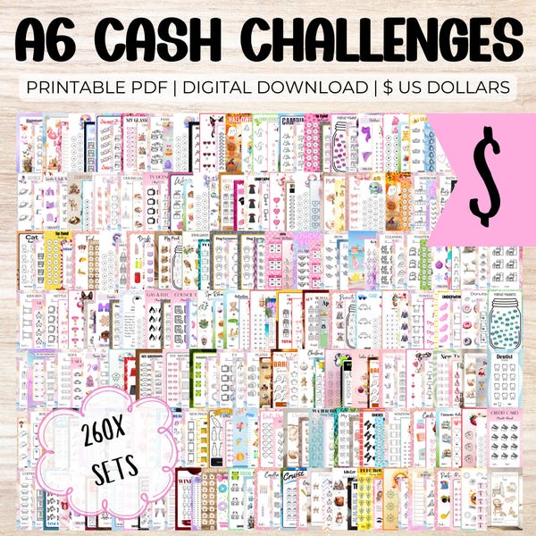 Travel Cash Challenges - Etsy