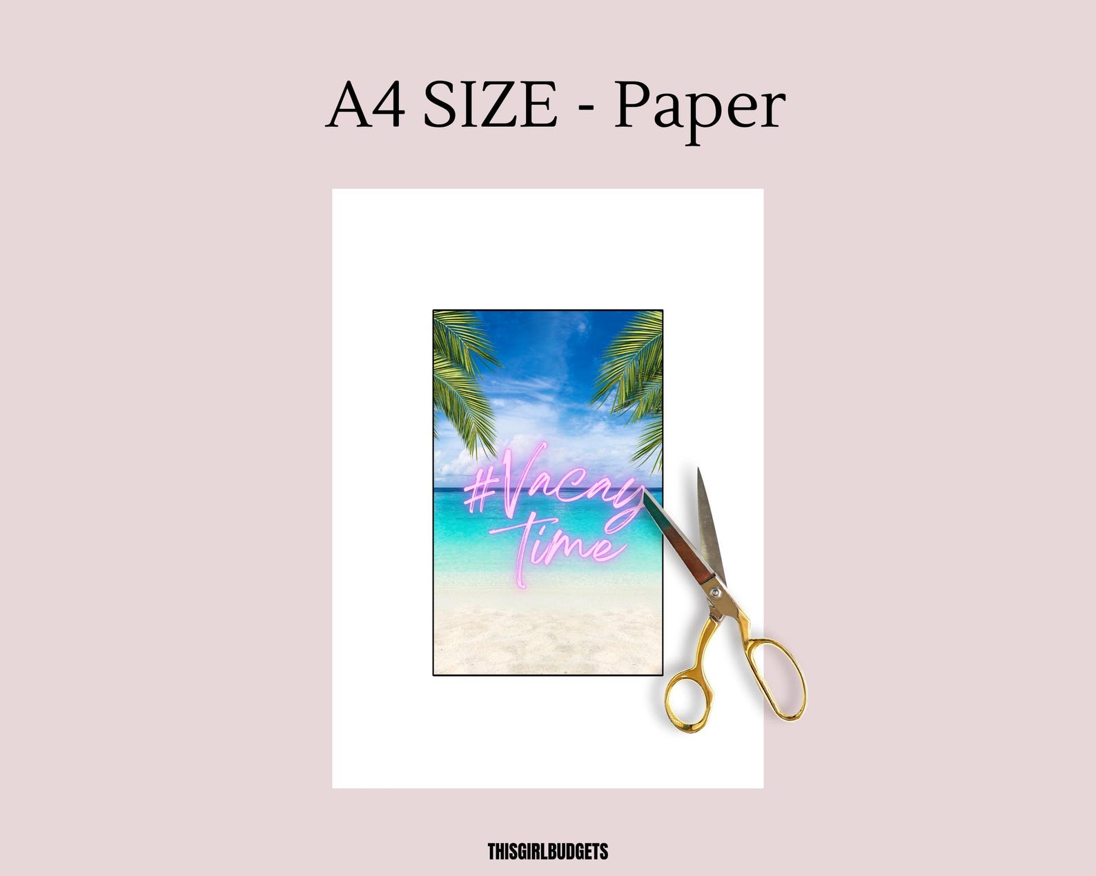 Vacay Challenges Dashboards - A6 Printable PDF Download - Budgeting ...