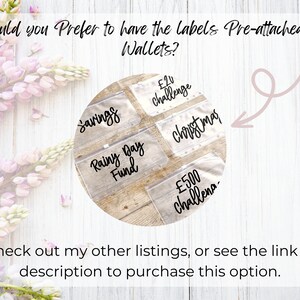 Cash Stuffing Vinyl Labels for Wallets Personalised Decals A6 Budget ...