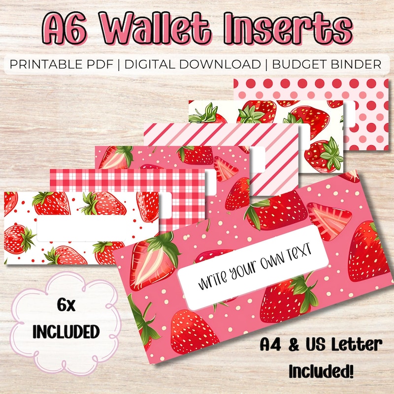 Strawberry Wallet - Etsy