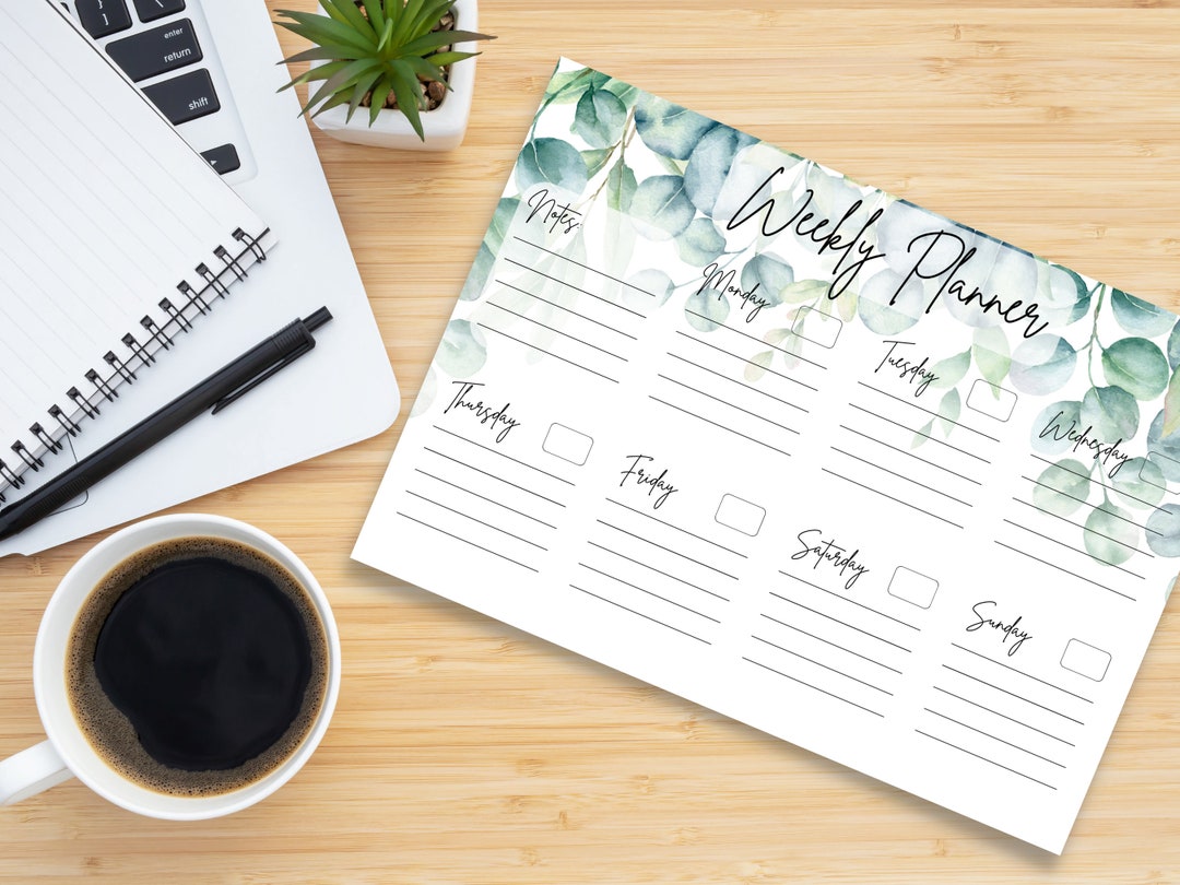 Weekly Planner Printable to Do List, Productivity Planning, Minimalist ...