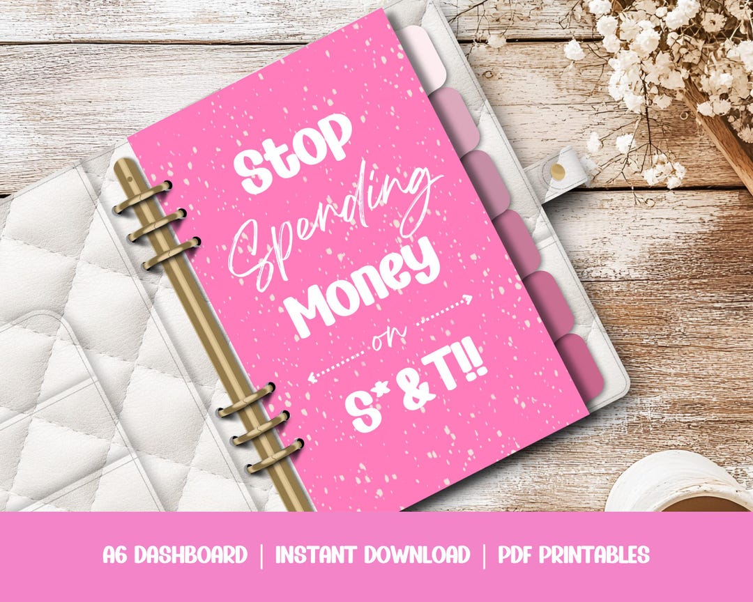 Motivational Quote Dashboards - A6 Printable PDF Download - Budgeting ...