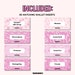 Christmas in Pink Digital Challenges - Printable A6 PDF Download, GBP ...