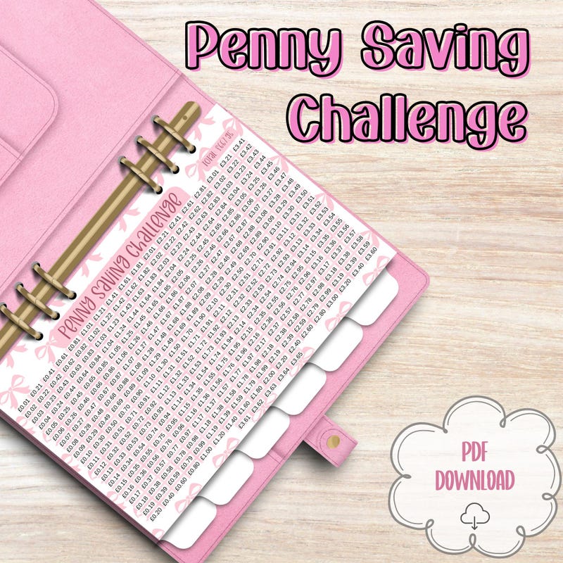 One Penny Money Challenge - Etsy