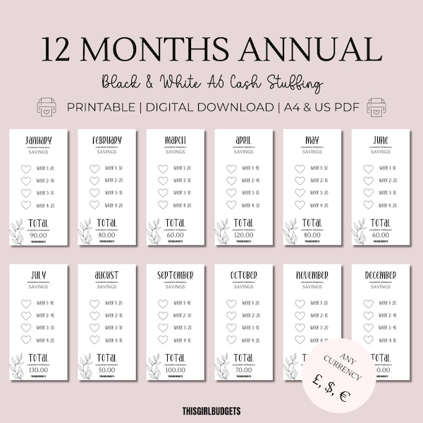 Euro Tracker Pdf - Etsy