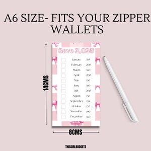 2025 Months of the Year Saving Challenge - A6 Printable Wallet Tracker ...