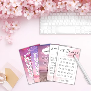 Cash Stuffing Starter Bundle Pink - A6 Printable Pdf's - Challenges ...