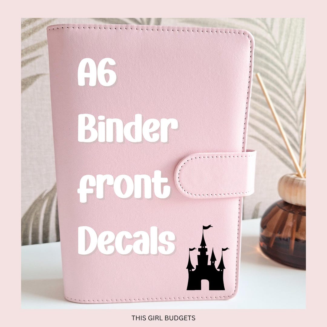 Cash Stuffing Vinyl Labels - A6 Budget Binder Front Stickers, Picture ...