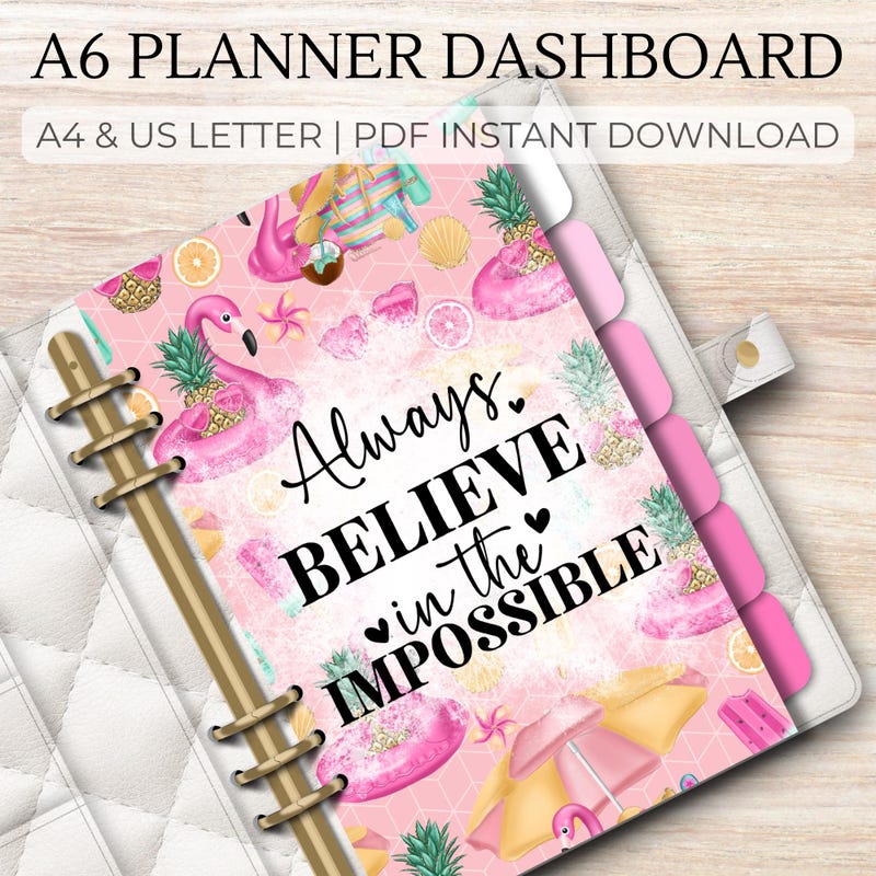 Flamingo Planner - Etsy