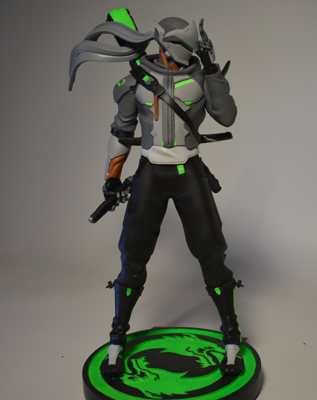 Hand-painted Genji Figure - 3D Printed Resin | Overwatch Collectible ...