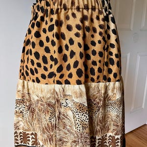 The Patchwork Skirt in Cheetah - Etsy