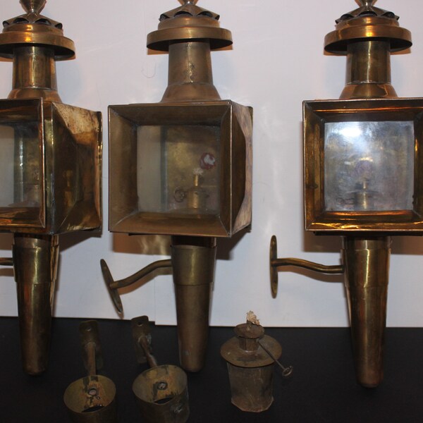 Brass Carriage Lights - Etsy