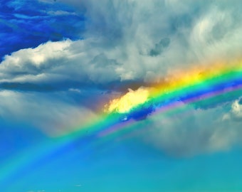 Rainbow Sky Art Print - Etsy